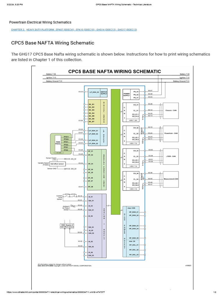 CPC5 Base NAFTA Wiring Schematic | PDF | Science & Mathematics