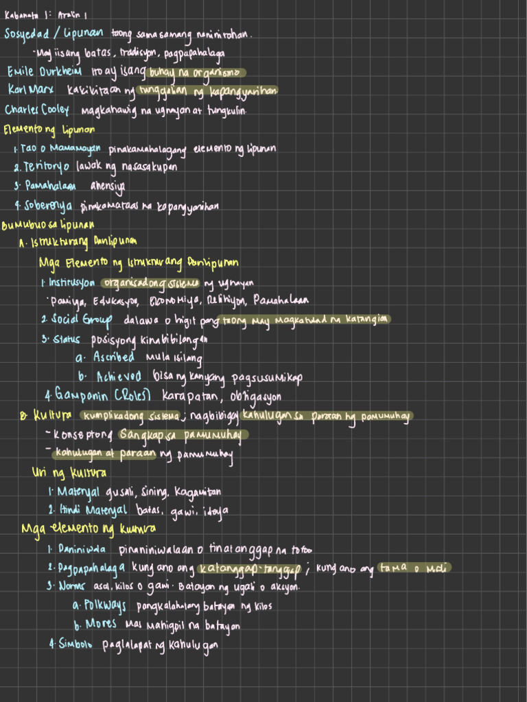 Soslit Reviewer | PDF