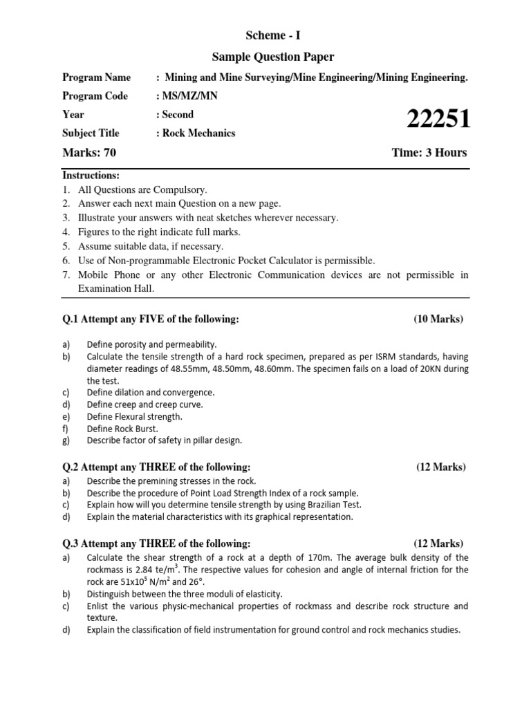 22251-Sample-Question-Paper (Msbte Study Resources) | PDF | Strength Of ...