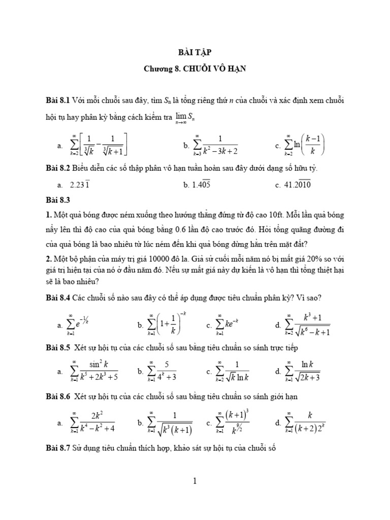 Bai Tap Chuong 8 - HK1!23!24 | PDF