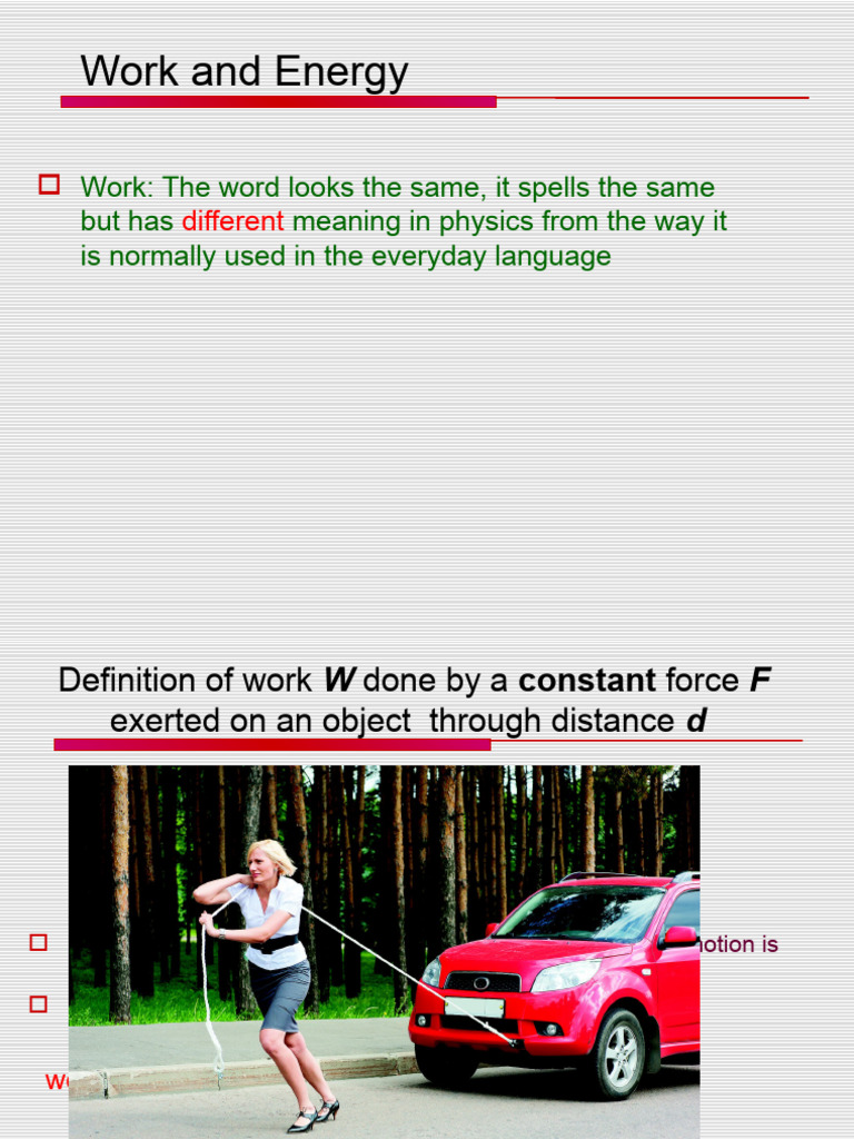 Understanding Work and Energy in Physics | PDF | Force | Metrology
