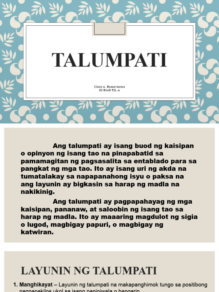 Talumpati | PDF