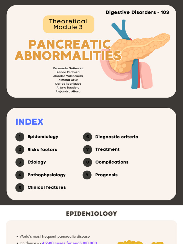 Theoretical Module 3 Pancreatic Abnormalities | PDF | Pancreas ...