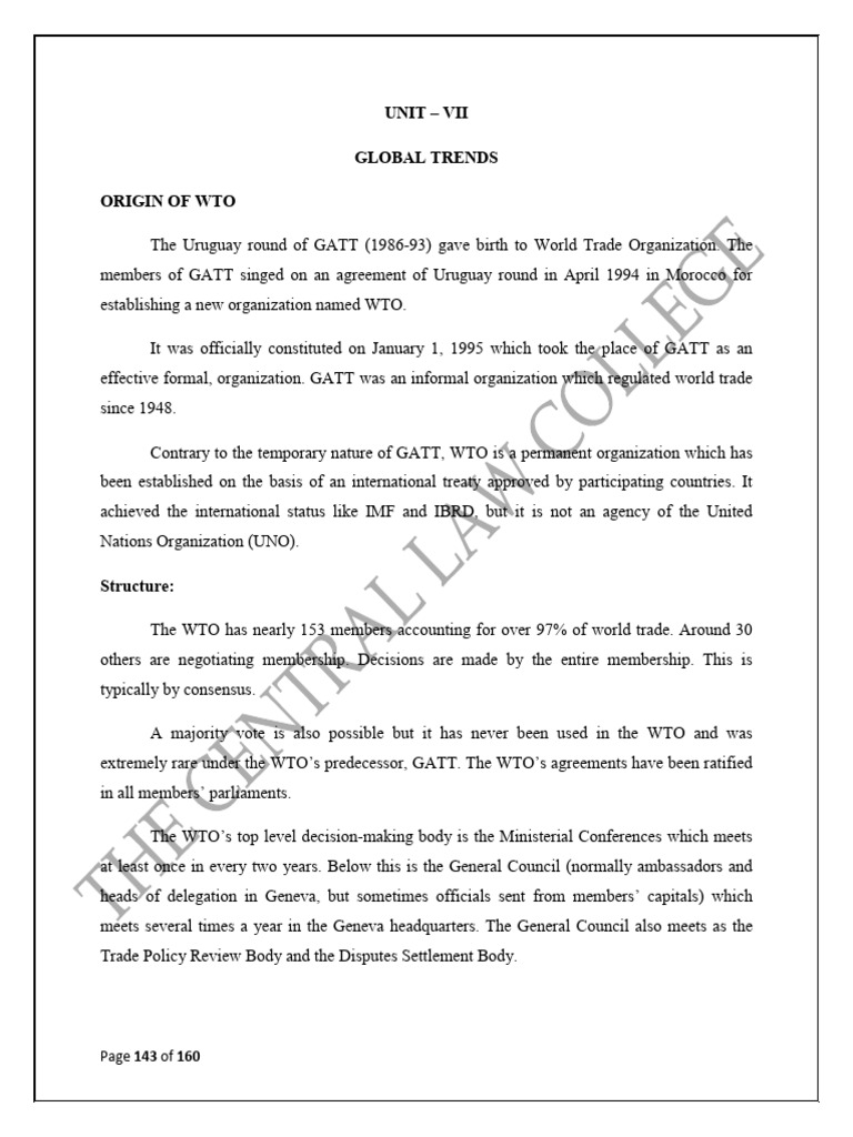 TRIPs Agreement | PDF | World Trade Organization | Trips Agreement