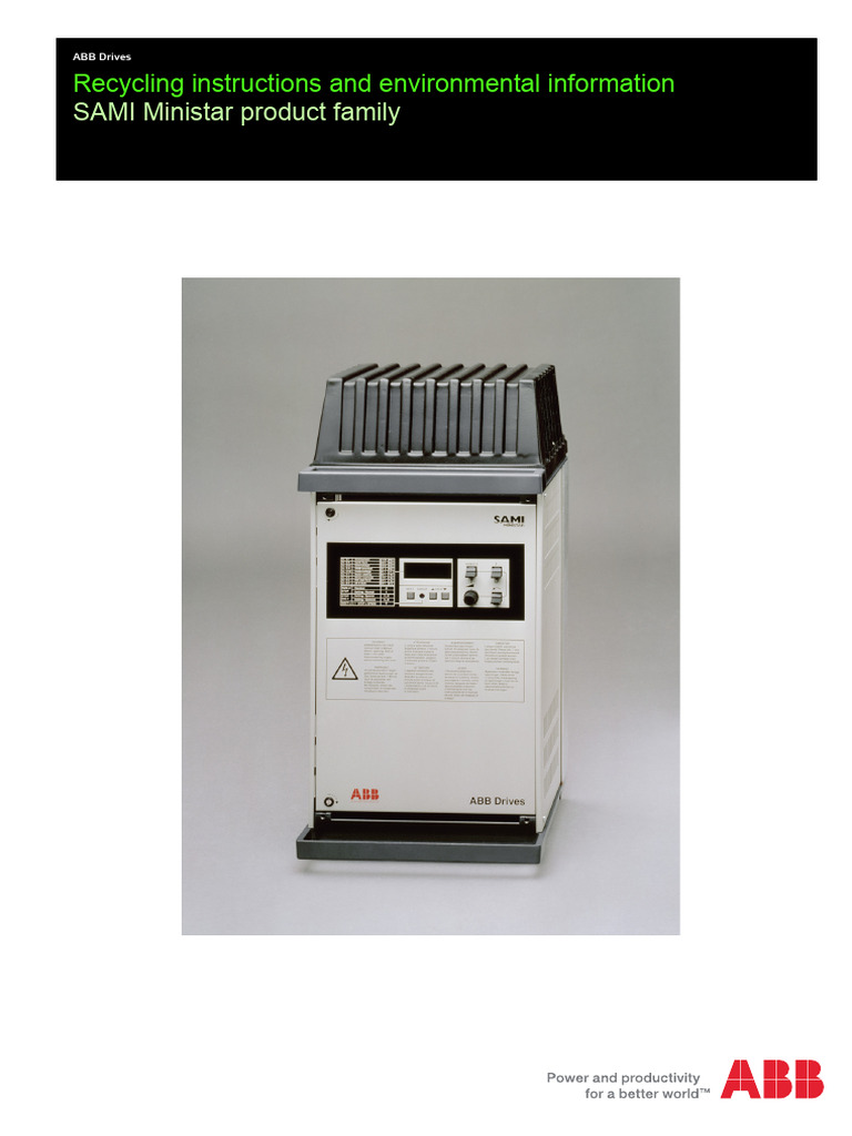 SAMI Ministar Recycling Instructions Rev C | PDF | Secondary Sector Of ...
