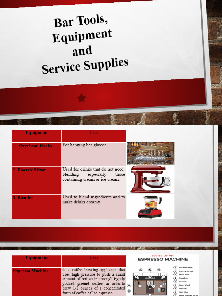 Bar Tools and Equipment-2 | PDF | Drink | Wine