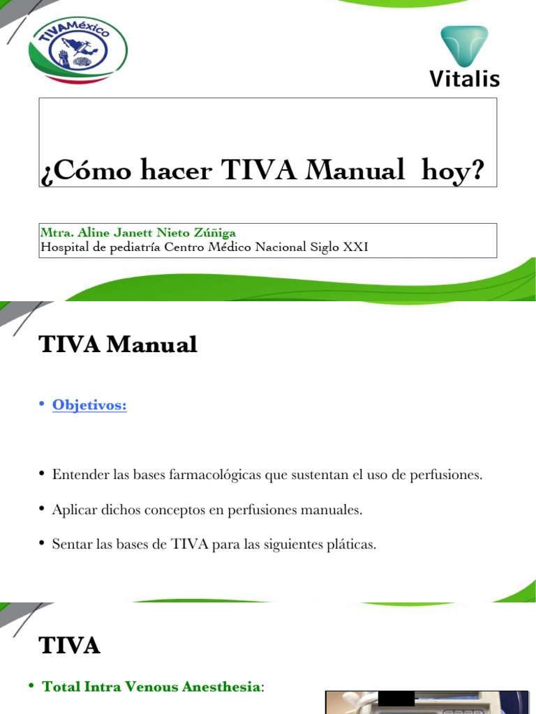 Guía Práctica de TIVA Manual | PDF | Química medicinal | Farmacología