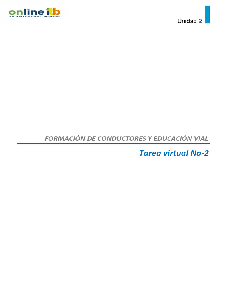 Tarea Virtual No-2 Formacion de Conductores Subir | PDF | Agua | Corriente eléctrica