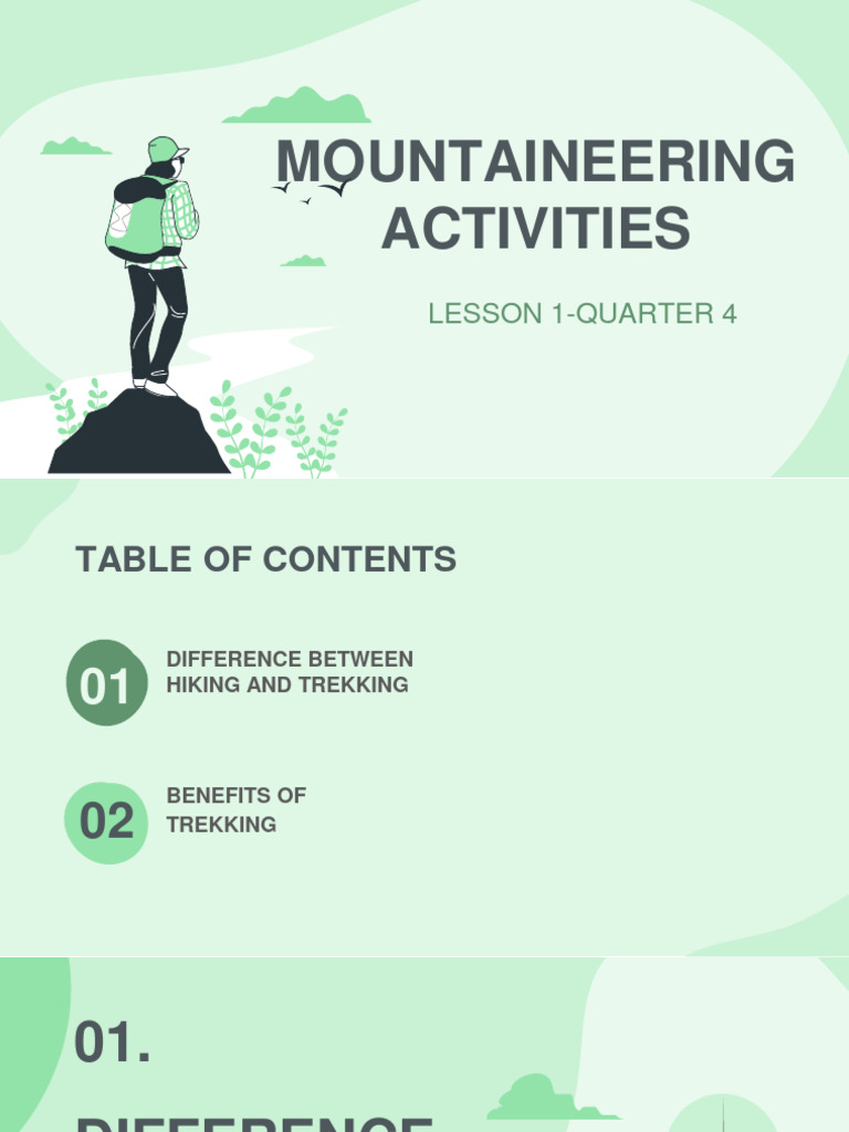 Lesson 1 Q4 PE.4 | PDF | Hiking | Physical Fitness Lesson 1 Q4 PE.4 | PDF | Hiking | Physical Fitness