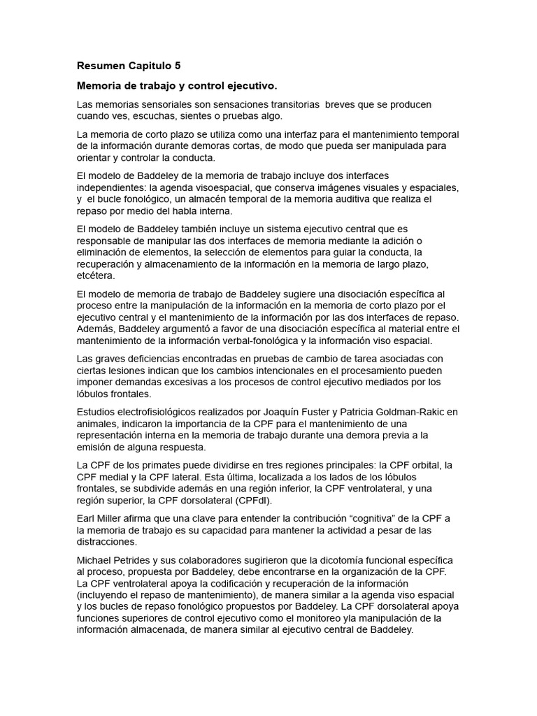 Resumen Capitulo 5 | PDF