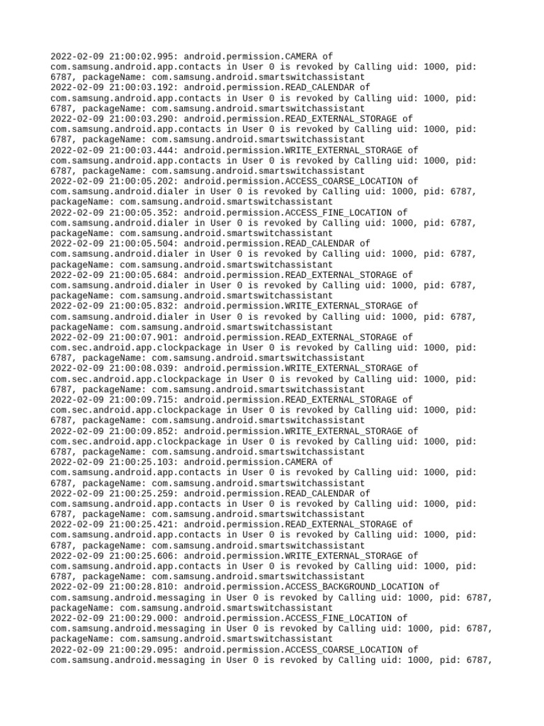 Perm Debug Info | PDF | Android (Operating System) | Personal Digital ...