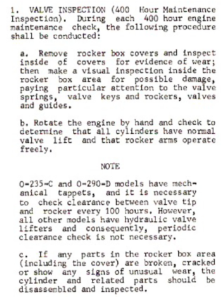 SB 301B Valve Inspection | PDF