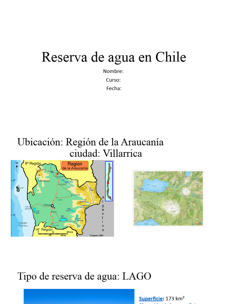 Reserva de Agua en Chile | PDF