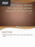 Understanding Facts, Facts in Issue and Relevant Facts Under The Indian ...