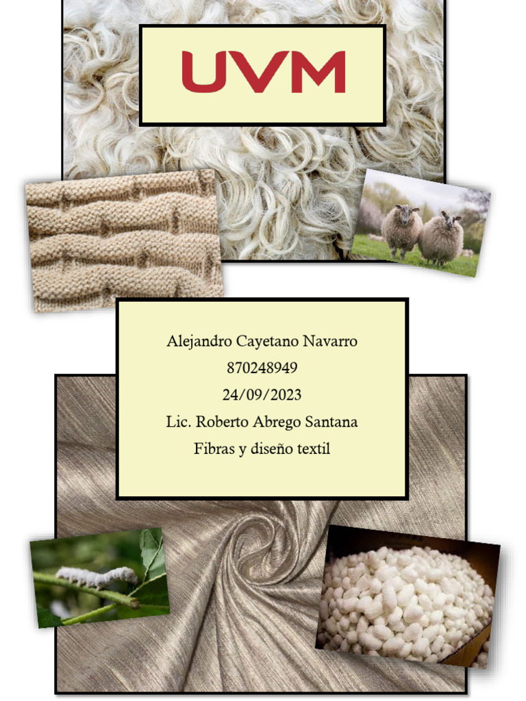 Fibras Naturales de Origen Animal | PDF | Seda | Textiles
