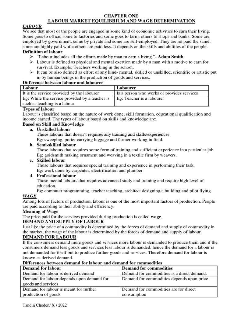 10 Notes Economics | PDF