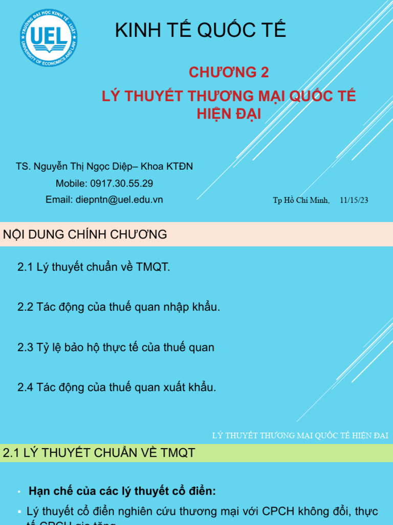 KTHQT-Chap2 - SV-Ly Thuyet Hien Dai Ve TMQT | PDF