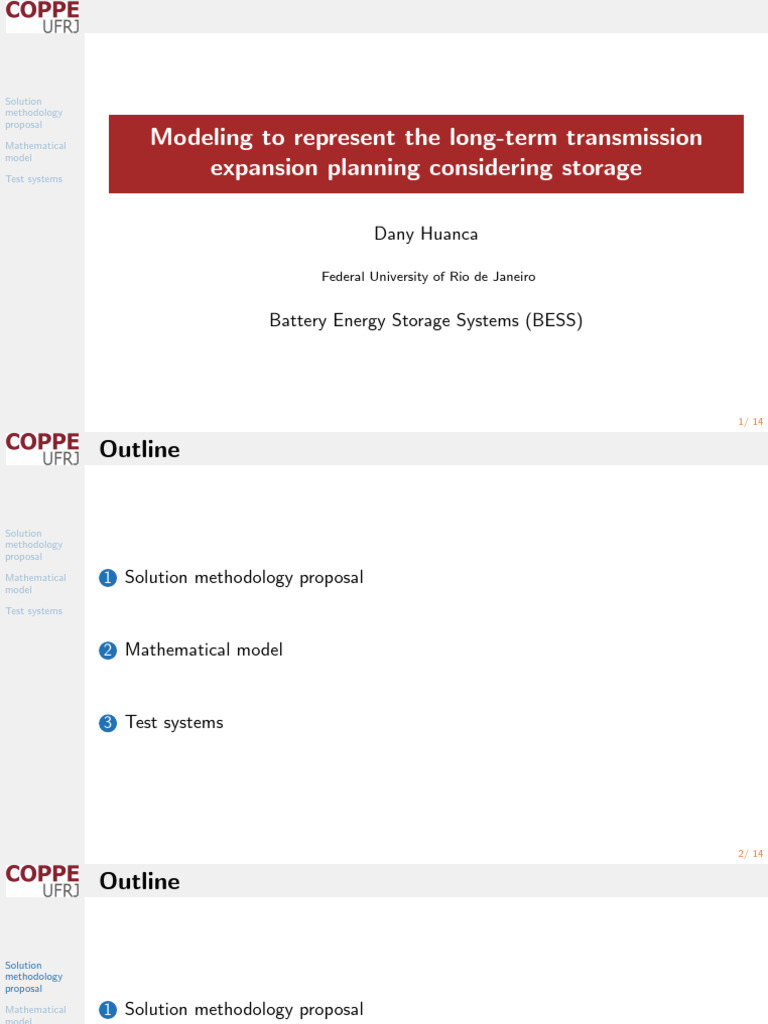 First Presentation BESS Project | PDF | Energy Storage | Mathematical Optimization