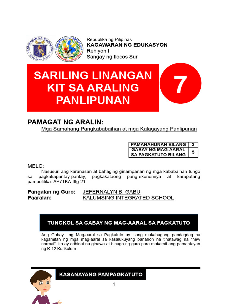 SLK AP7 3rd Quarter Week 5 | PDF