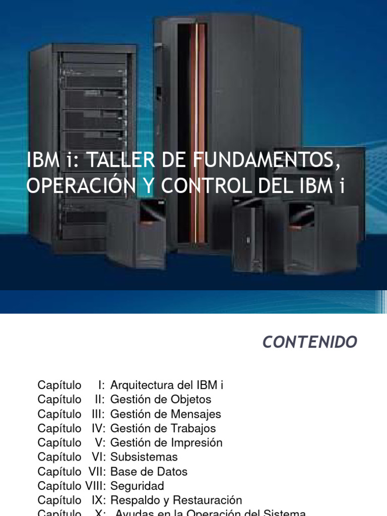 Fundamentos del Sistema IBM i | PDF | Archivo de computadora | Sistema ...