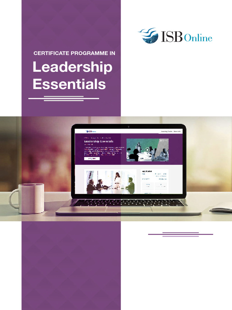 Leadership Essentials Brochure 1 7fed6e1f6d | PDF | Leadership | Learning