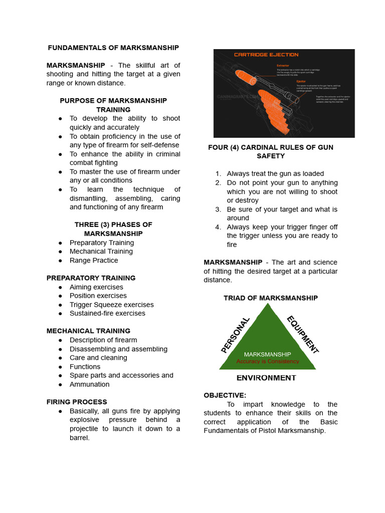 PE4-LESSON1 | PDF | Trigger (Firearms) | Firearms