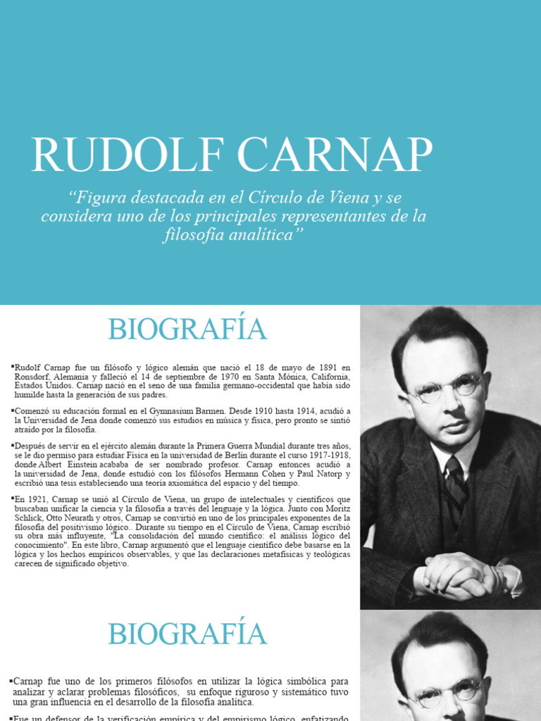 Exposicion Rudolf Carnap | PDF | Epistemología | Empirismo