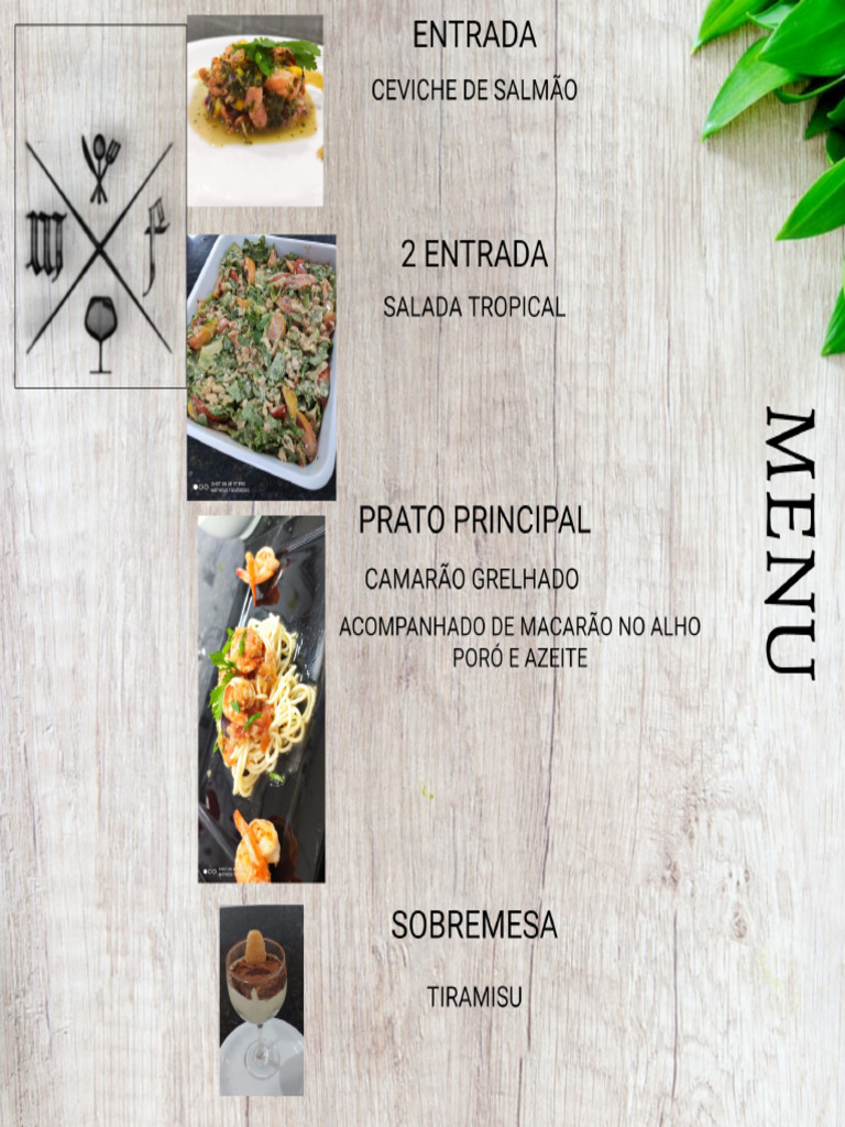 Menu Entrada Ceviche de Salmão 2 | PDF