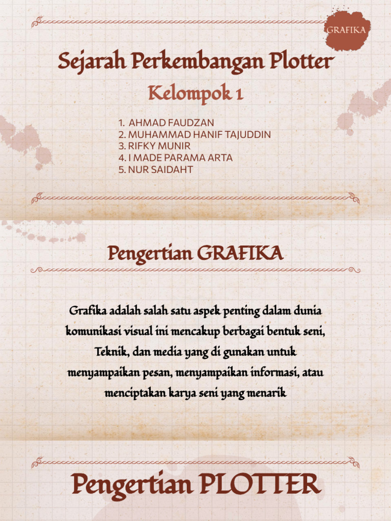 Sejarah Perkembangan Plotter | PDF