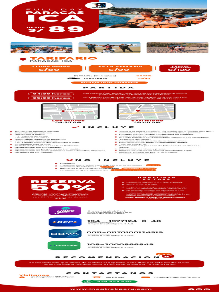 Full Day Paracas Ica | PDF