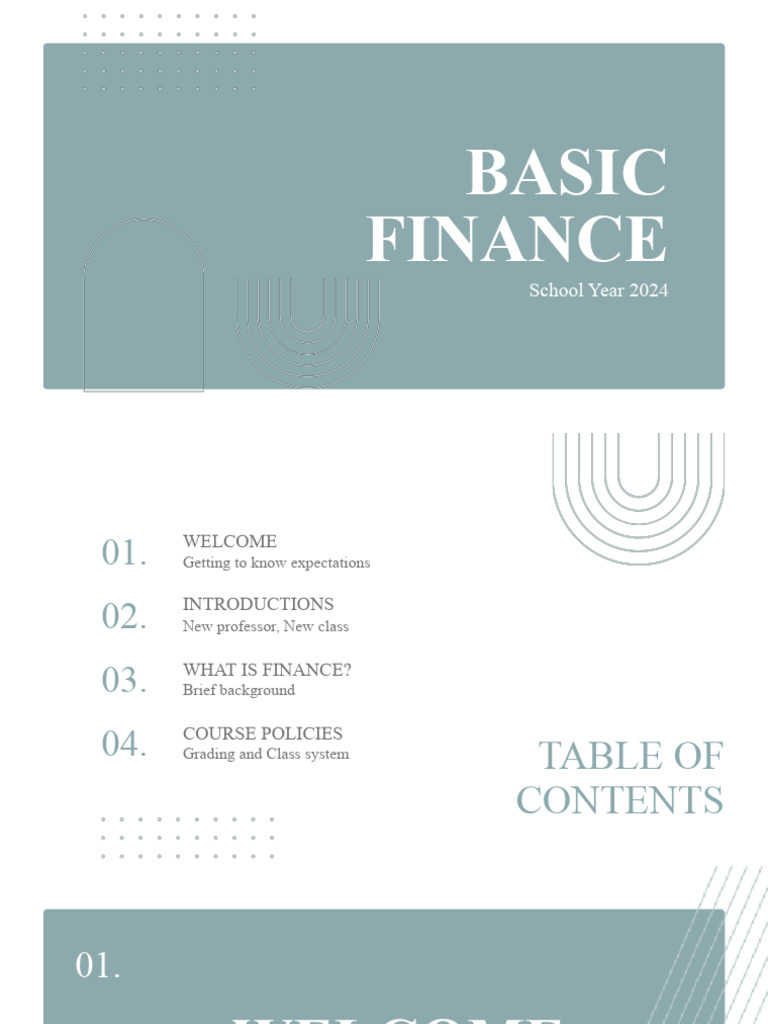 Basic Finance Course Overview 2024 | PDF | Interest | Investing