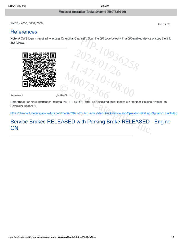 Articulated Loader Brake System Overview | PDF | Brake | Valve