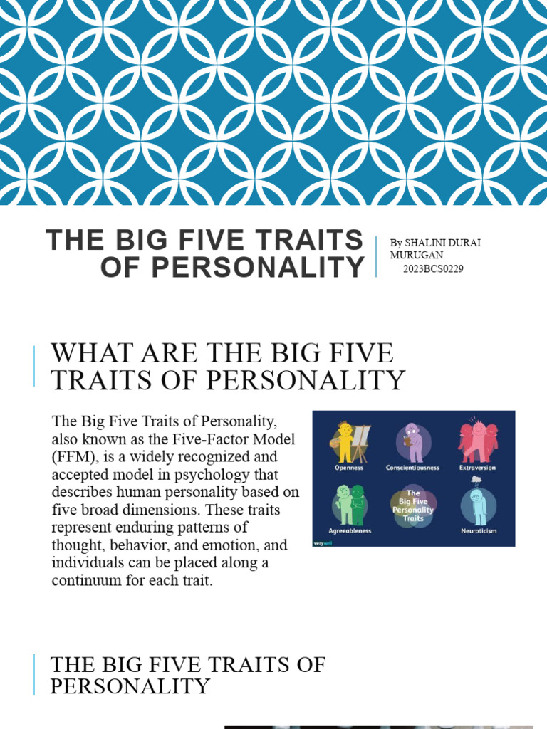 THE BIG FIVE TRAITS OF PERSONALITY | PDF | Extraversion And Introversion | Social Psychology
