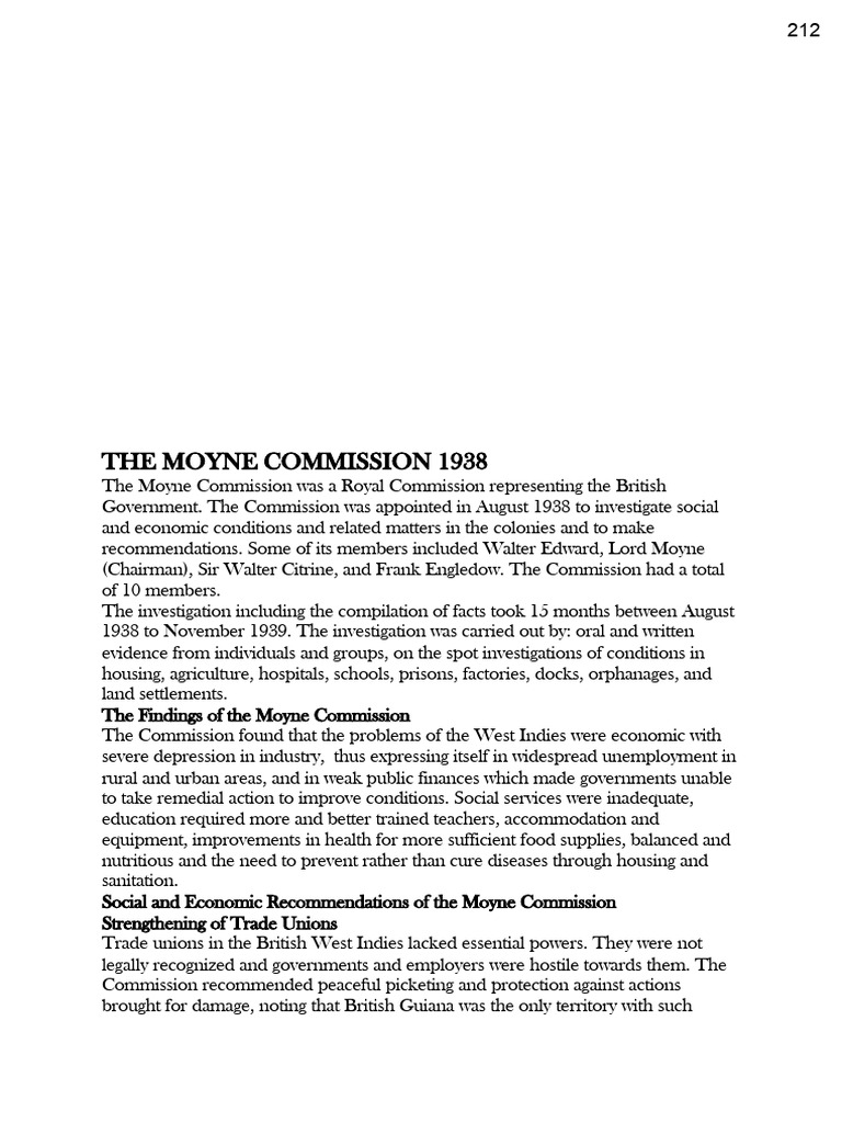 Moyne Commission Recommendations Overview | PDF | Cost Of Living