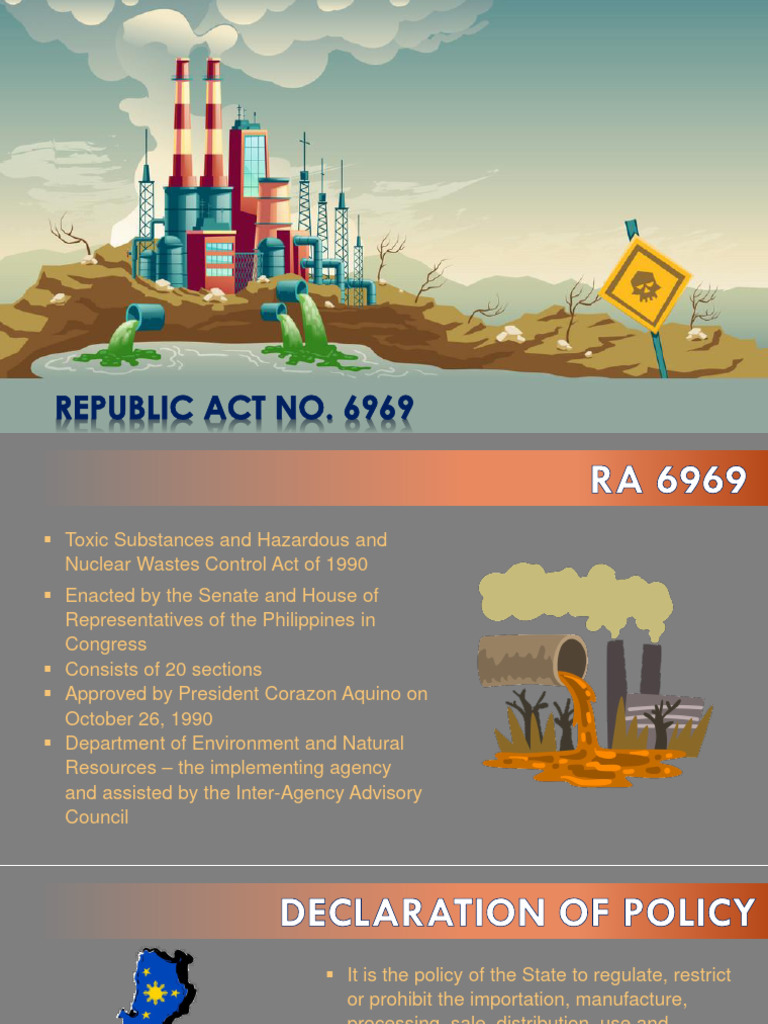 RA 6969 Modified | PDF | Hazards | Waste Management