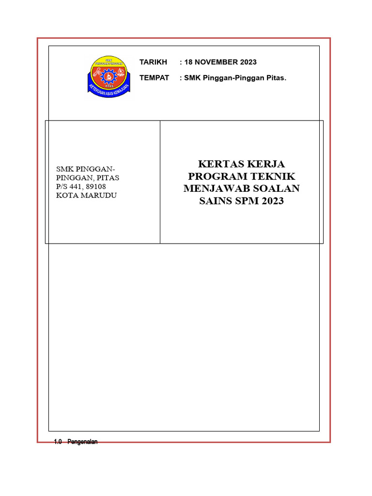 Kertas Kerja Teknik Menjawab SPM 2023 | PDF