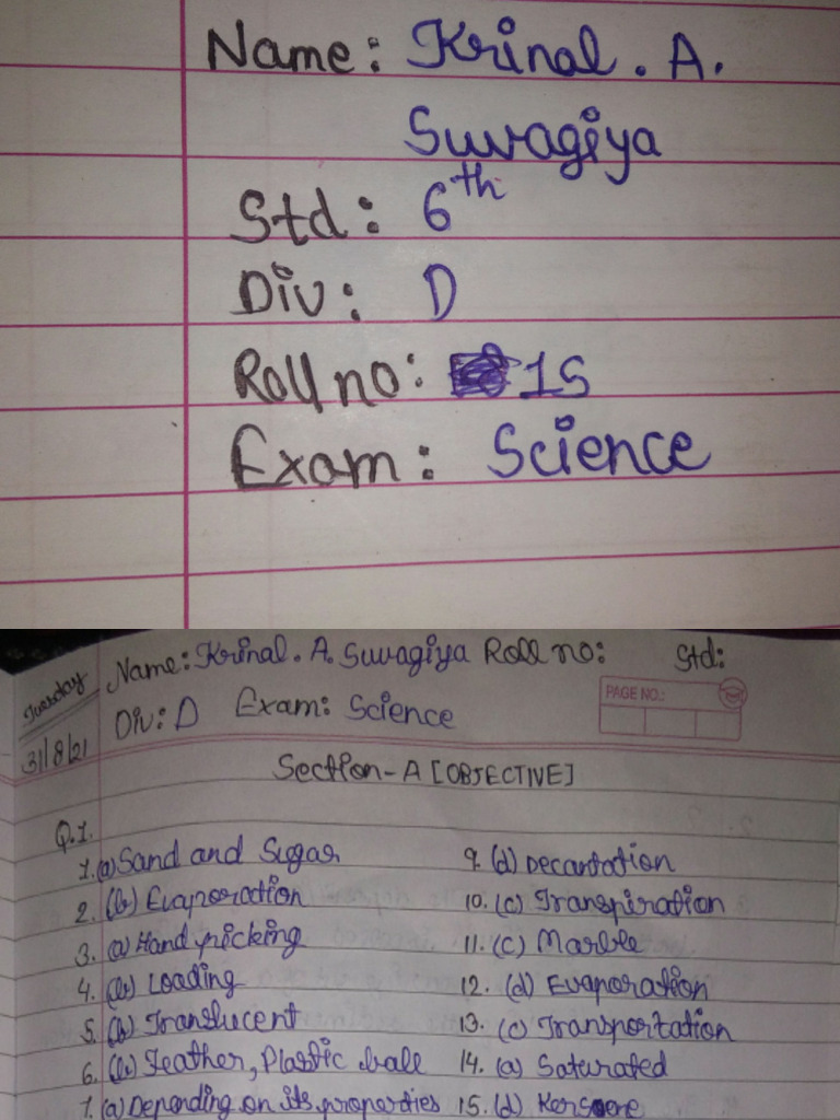 15 6D Krinal Pa2 Science | PDF
