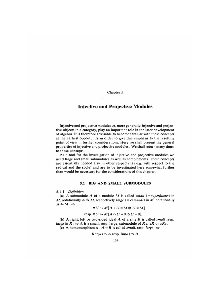 Essential Submodule | PDF