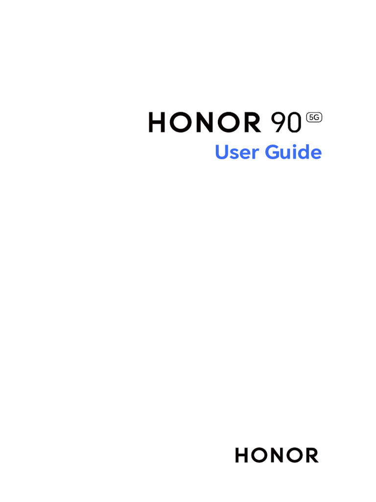 HONOR 90 User Guide - (MagicOS7.1 - 01, En) | PDF | Camera | Ios