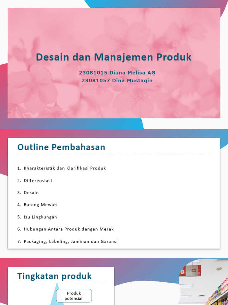 Desain Dan Manajemen Produk | PDF