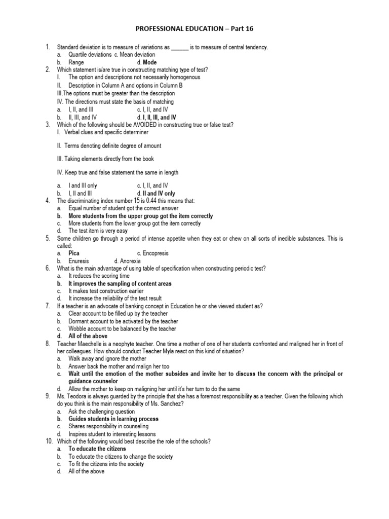 Profed Drills Merge | PDF | Teachers | Learning