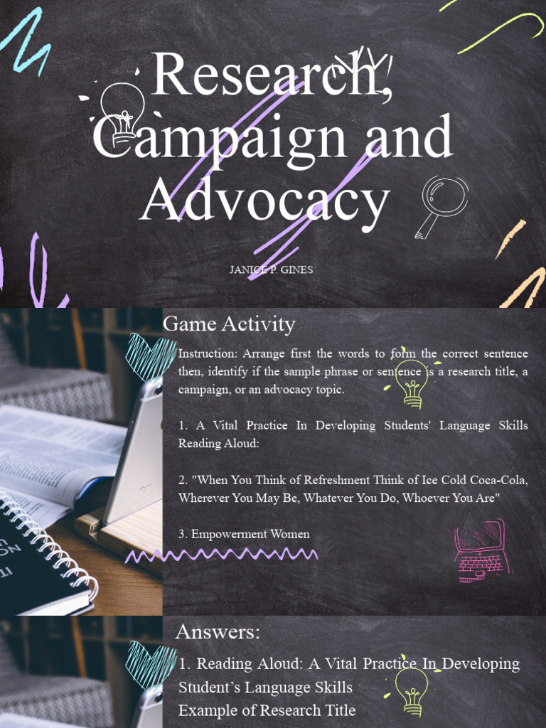 Research Campaign Advocacy | PDF | Advocacy