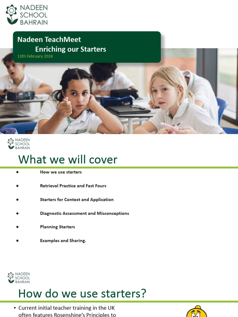 Effective Starters for Classroom Engagement | PDF | Photosynthesis | Leaf