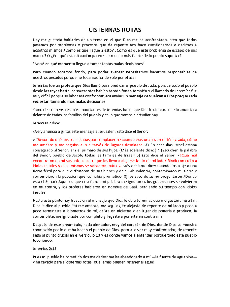 Cisternas Rotas 1 | PDF