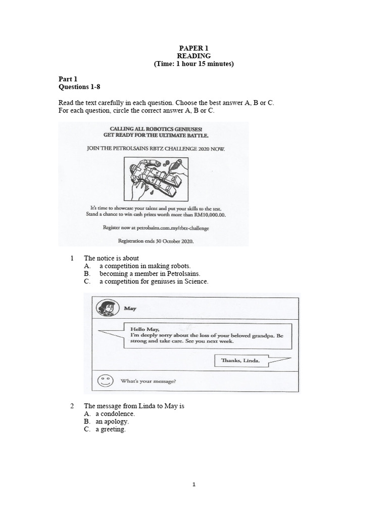 SMKSP Reading F3 | PDF