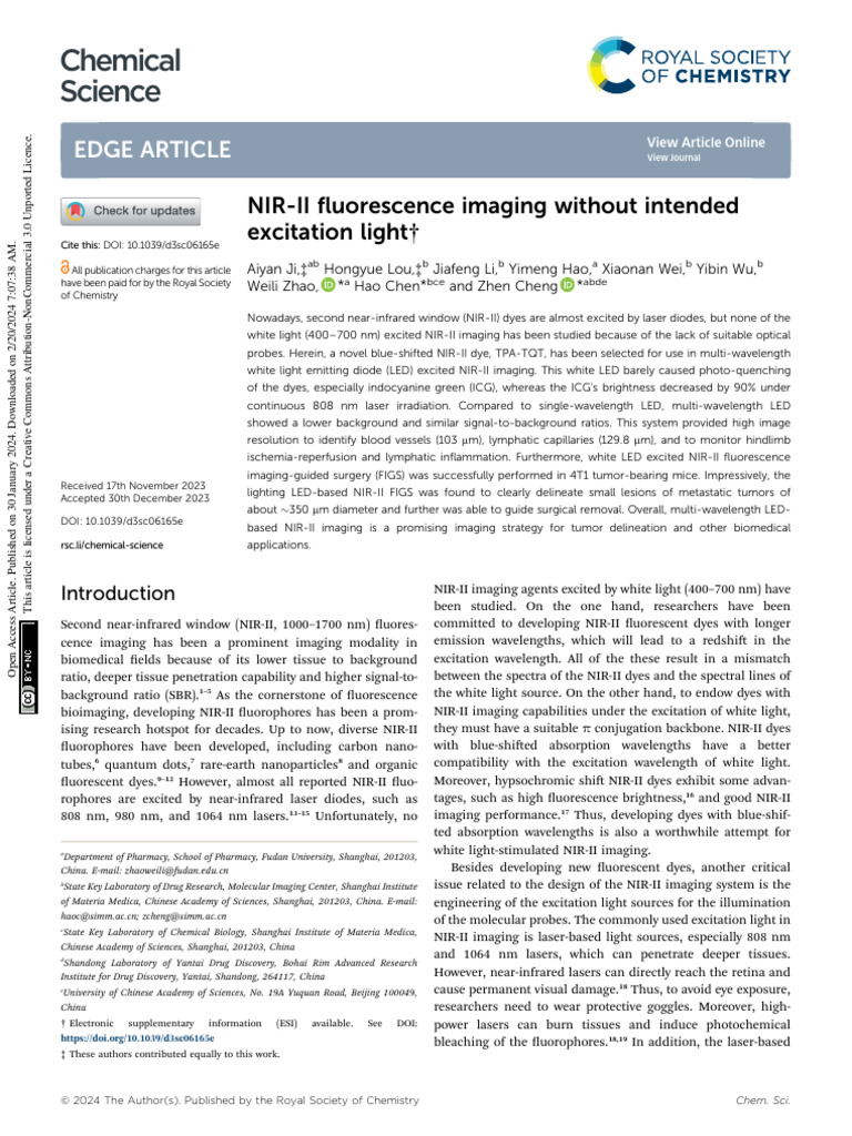 Chemical Science: Edge Article | PDF