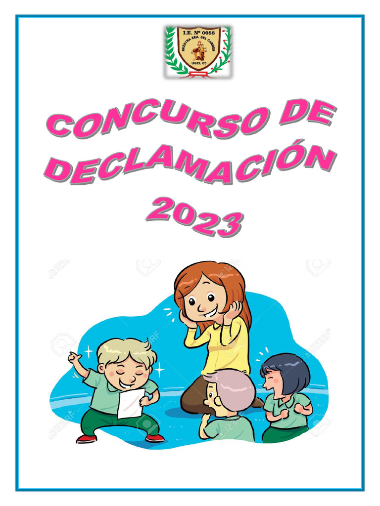 Bases Concurso de Declamación | PDF | Arte