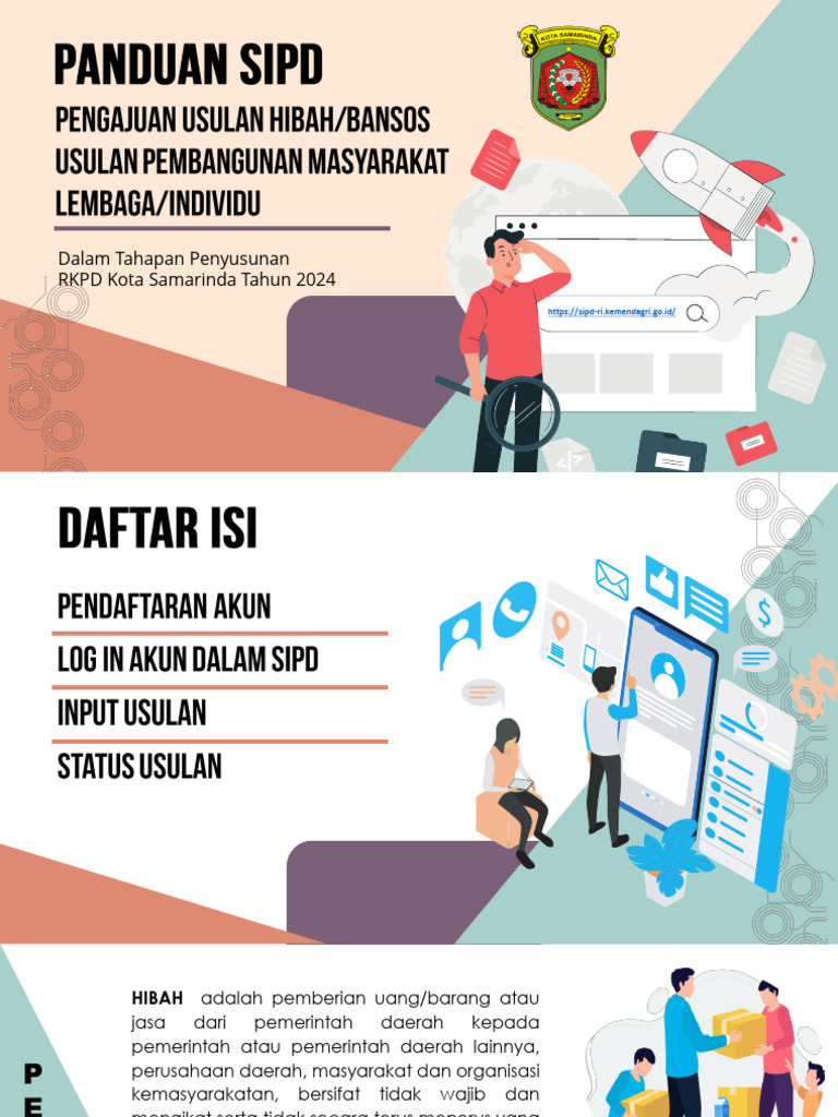 PANDUAN Usulan Masyarakat Hibah Bansos - SIPD RIv2 | PDF
