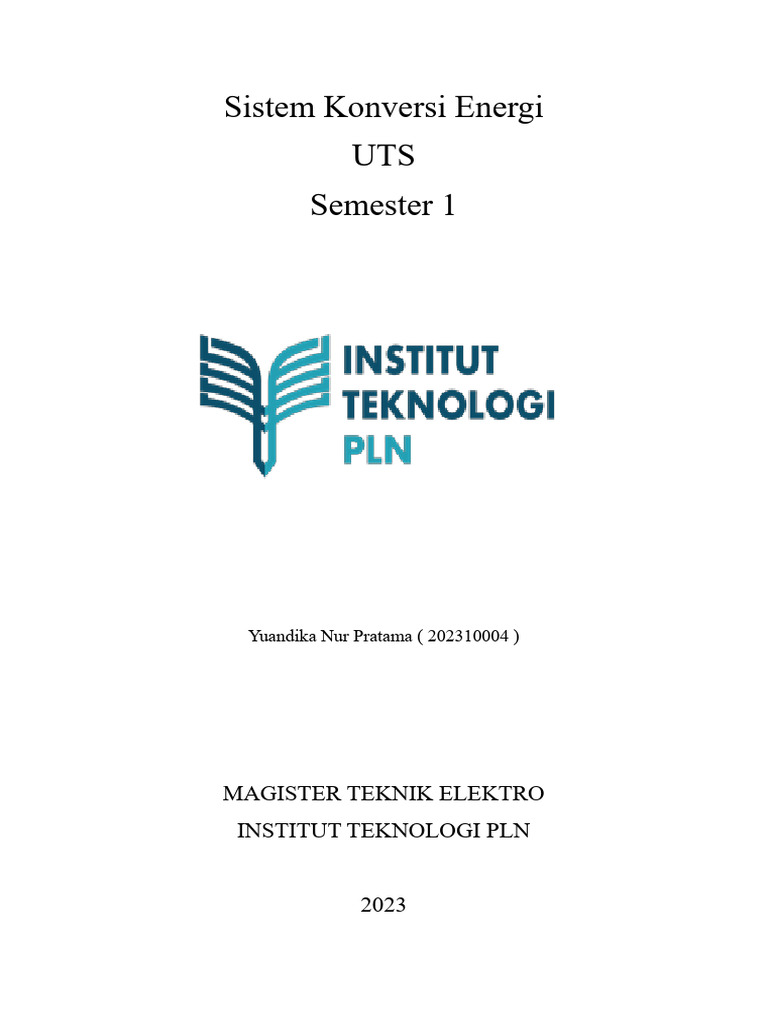 UTS - Sistem Konversi Energi - Yuandika Nur P | PDF | Sains ...
