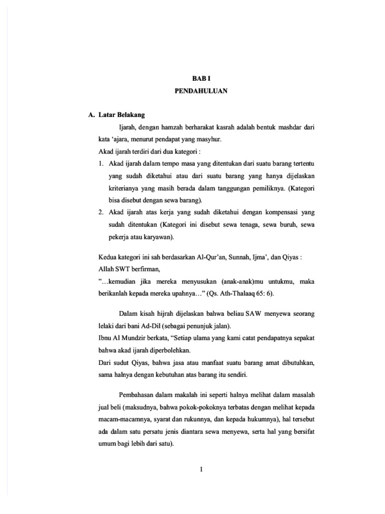 PDF Makalah Sewa Menyewa Compress | PDF